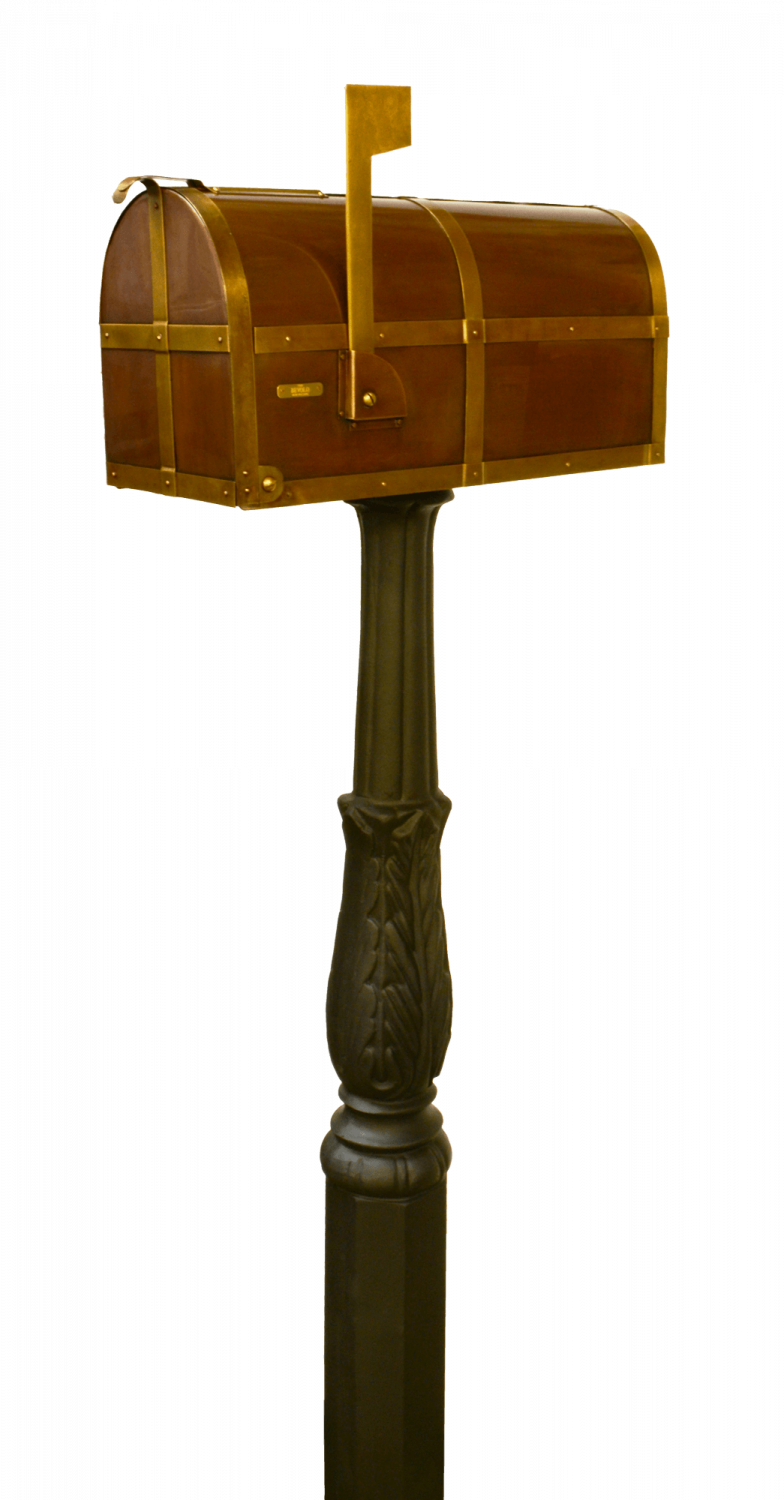 Copper Mailboxes Post Mounted