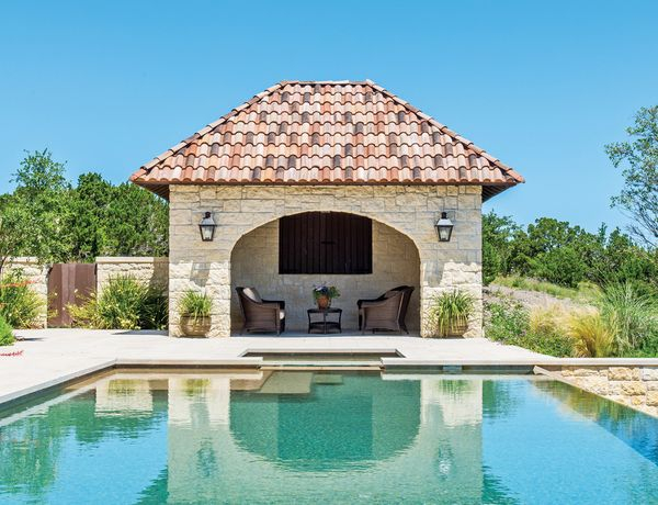 Southern Home | Poolside Pavilions | Bevolo